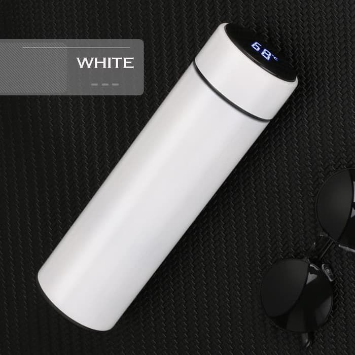 Jual [PUTIH] Termos LED Temperatur Suhu Botol Vacuum Tumbler Termometer ...