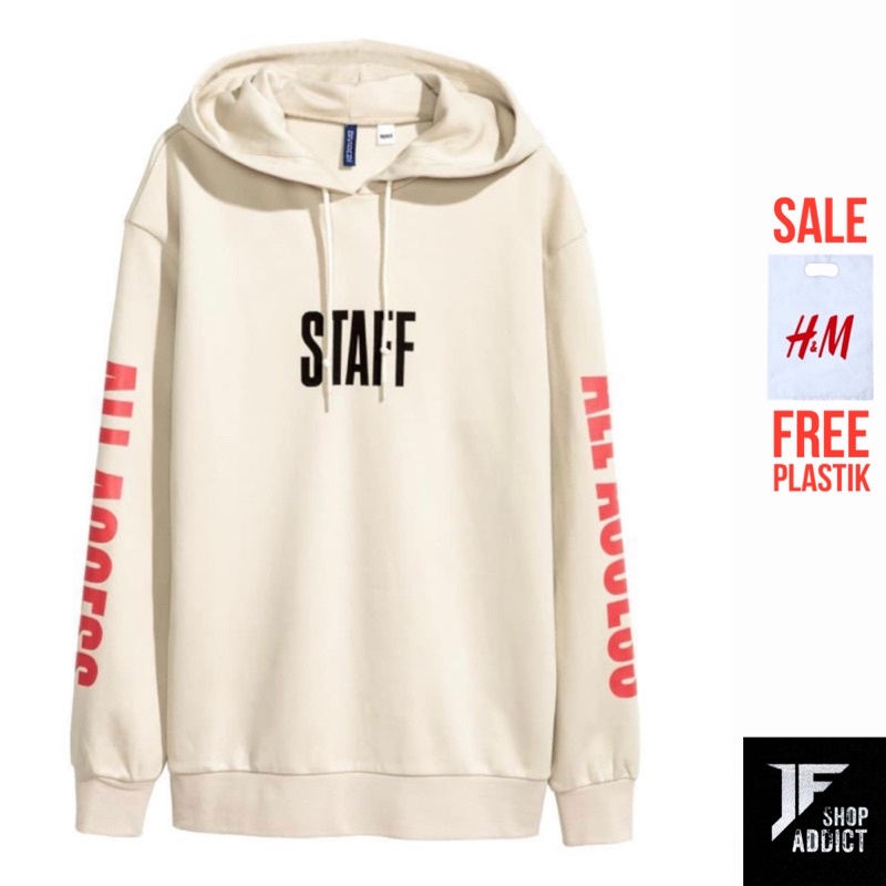 Jual (COD) Hoodie H&M HnM Purpose Tour Staff Full Label & Tag Harga ...