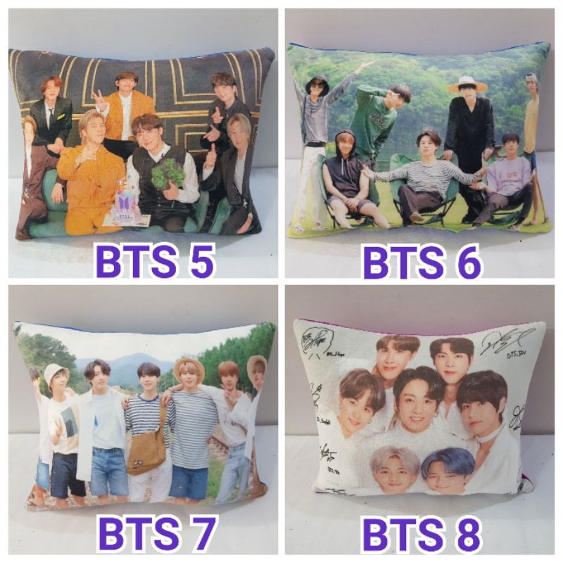 Jual Bantal BTS unofficial grup dan member ukuran 28x38 cm | Shopee ...