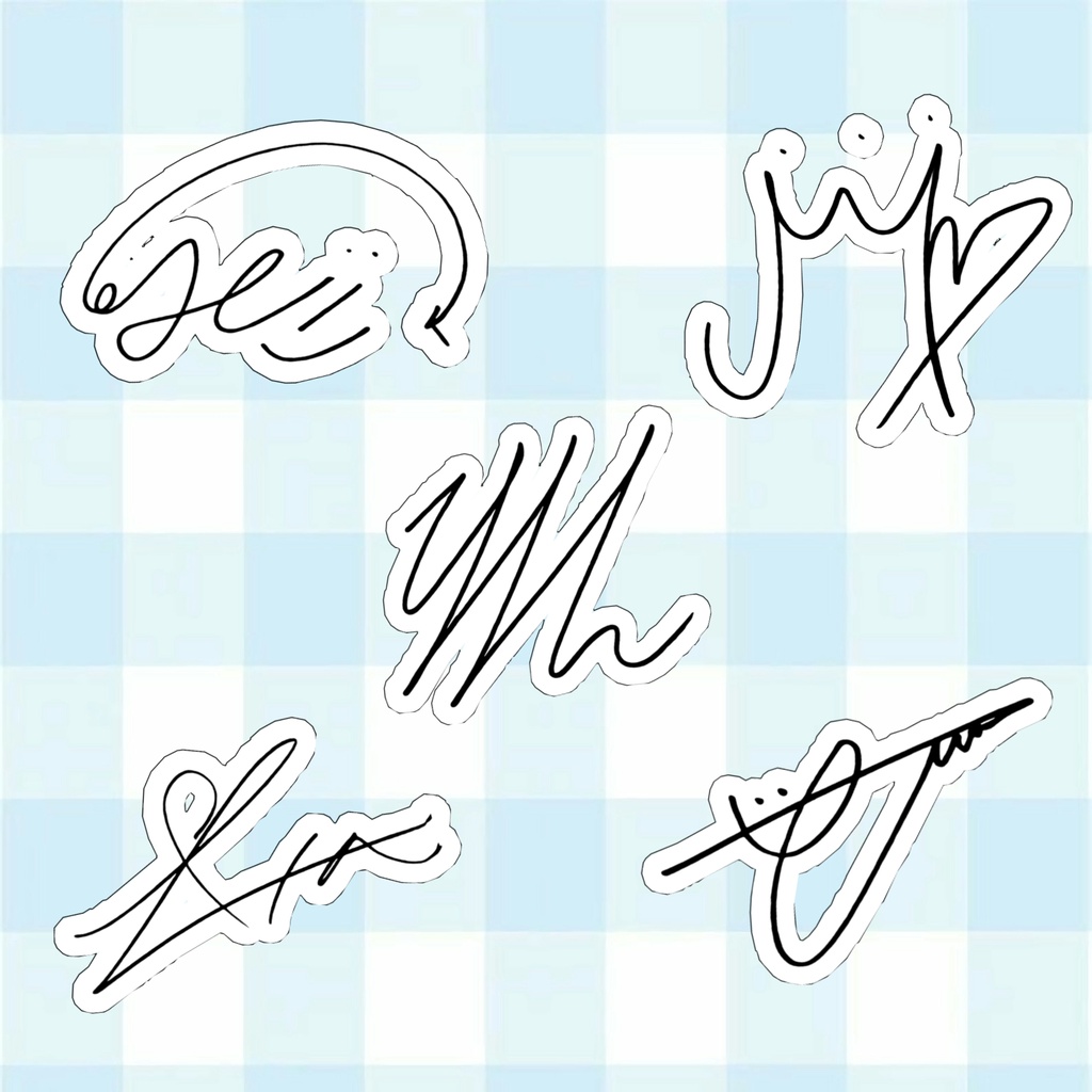 Jual Sticker Transparan Itzy Signature Sign Tanda Tangan TTD | Shopee ...