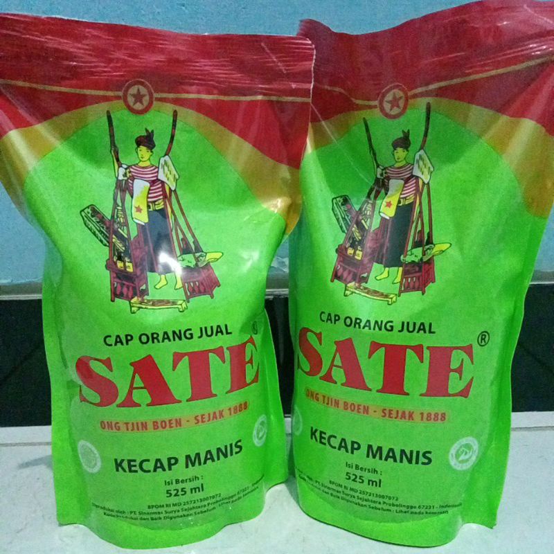 Jual kecap manis cap orang jual sate 525ml | Shopee Indonesia