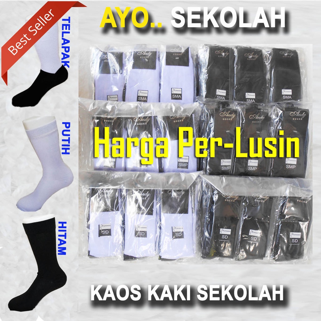 Jual Kaos Kaki Sekolah Harga Per-Lusin - Kaos Kaki Sekolah SD, SMP, SMA ... Jual Kaos Kaki Sekolah Harga Per-Lusin - Kaos Kaki Sekolah SD, SMP, SMA ...