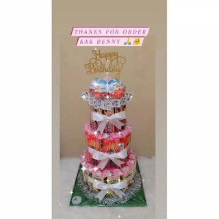 Jual PRODUK SNACK TART/SNACK TART ISI UANG/SNACK/TART*TOWER SNACK/KUE ULTAH ISI UA - PAKET1-100K ...