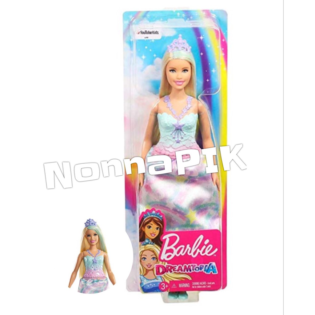 Jual Mattel Barbie Dreamtopia Princess with Brown Hair + Crown | Shopee ...