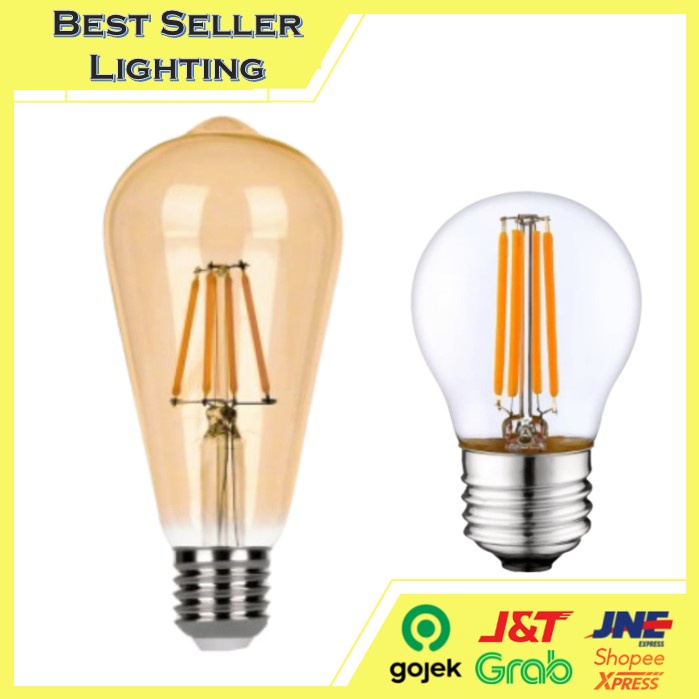 Jual Lampu Led Filamen 2W 4W Lampu Edison 2WATT 3WATT 4WATT / Lampu ...