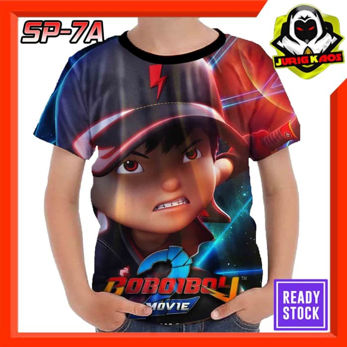 Jual Kaos Boboiboy storm the Movie Kartun TV Baju Anak Murah | Shopee ...