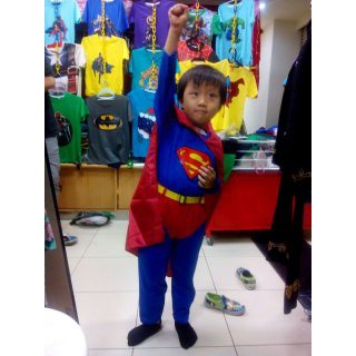 Jual kostum superman anak Murah lengkap dengan sayap. BAJU SUPERMAN ...
