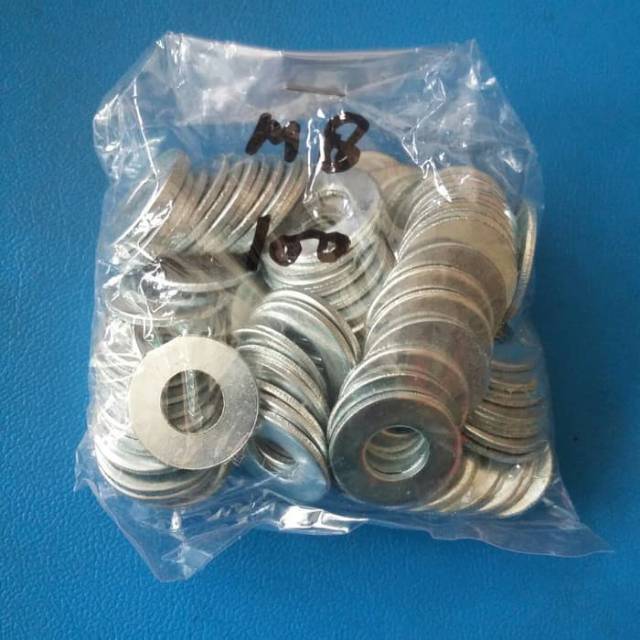 Jual Ring plat baut 12/8mm tebal 100pcs kuning | Shopee Indonesia