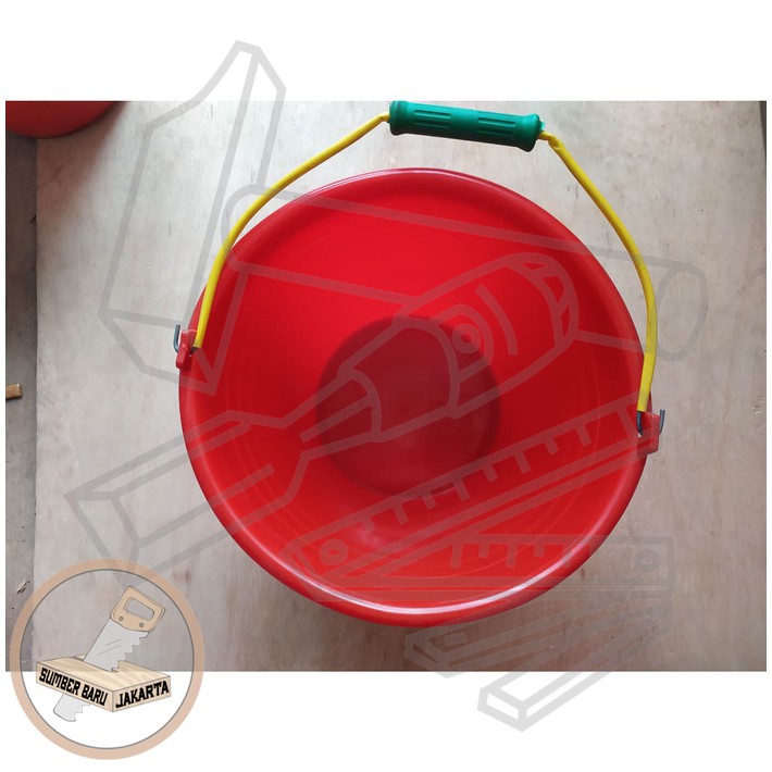 Jual Ember Plastik MERAH | Ember Cor Anti Pecah | Ember Bangunan BESAR ...