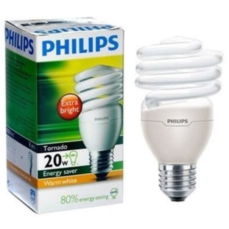 Jual Lampu Philips 5 Watt - 55Watt Tornado Spiral Original Putih Helix Ulir Led Tahan | Shopee ...
