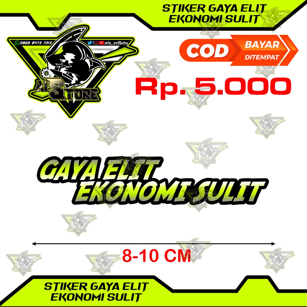 Jual Stiker Gaya Elit Ekonomi Sulit Indonesia|Shopee Indonesia Jual Stiker Gaya Elit Ekonomi Sulit Indonesia|Shopee Indonesia