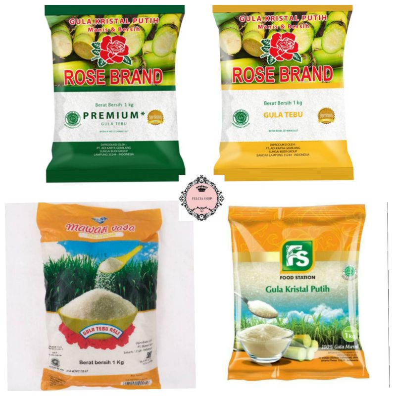 Jual Gula Pasir Lokal 1kg/Gula Kristal Putih | Shopee Indonesia