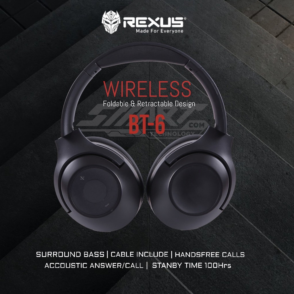 Jual Rexus Headset Bluetooth BT6 | Shopee Indonesia