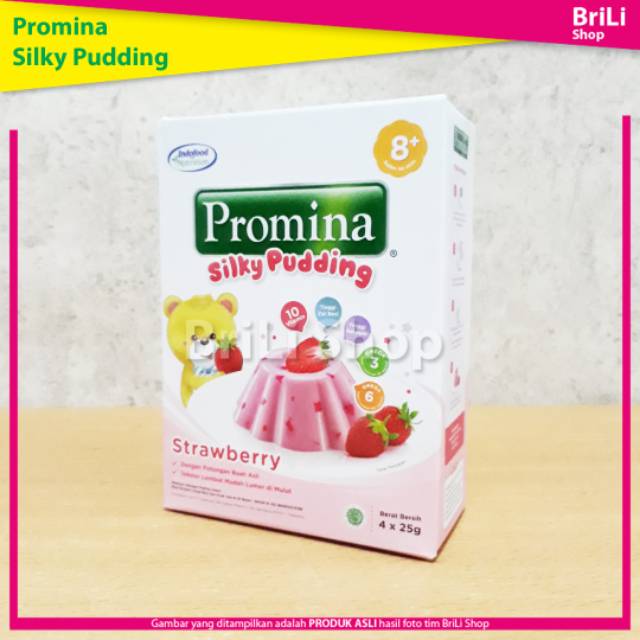 Jual Promina Puding Strawberry 100 gr Silky Pudding Cemilan Snack Anak ...