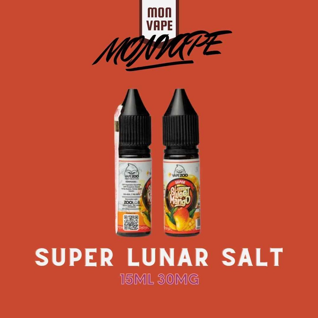 Jual LUNAR SWEET MANGO SUPER SALTNIC 15ML 30MG BY VAPEZOO E-LIQUID ...