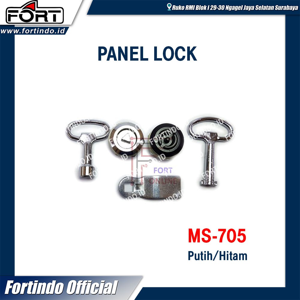Jual Kunci panel bulat T kupu kupu MS-705 PANEL LOCK MERK FORT Indonesia|Shopee Indonesia