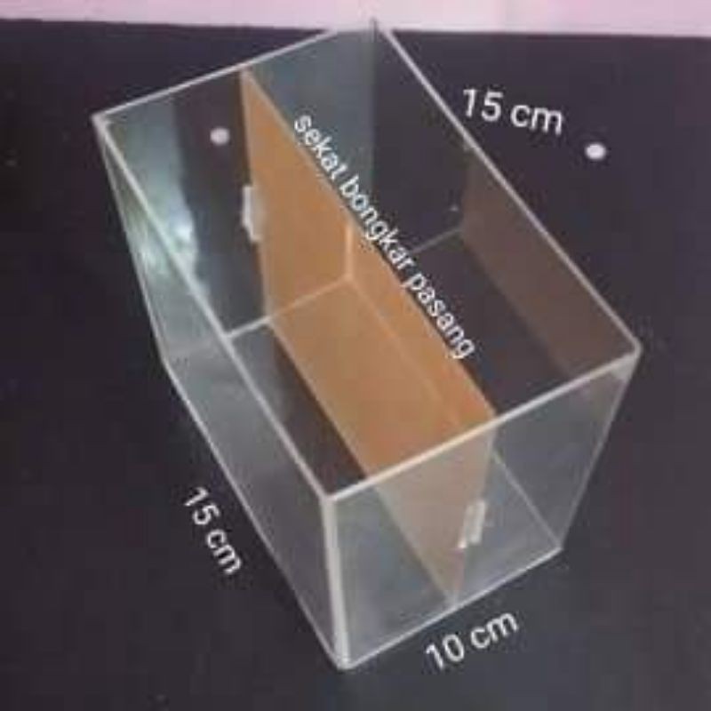 Jual Aquarium soliter murah Soliter cupang Akrilik 15x10x15 | Shopee Indonesia