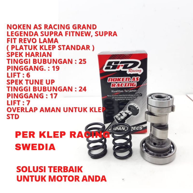 Jual noken as racing plus per klep swedia racing Grand, legenda supra ... Jual noken as racing plus per klep swedia racing Grand, legenda supra ...