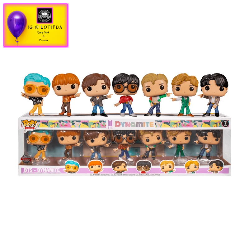 Jual BTS Funko Pop Rocks: BTS S2 - Dynamite (7 Pack) Official Original | Shopee Indonesia