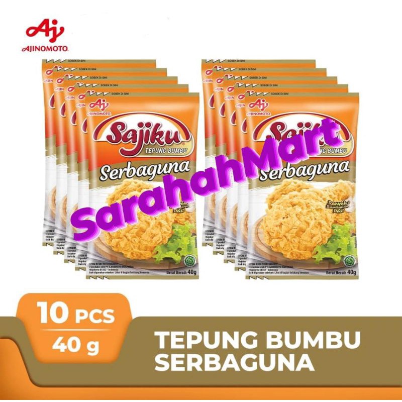 Jual Sajiku Tepung Bumbu Serbaguna 40gr RENCENG/RENTENG (isi10sachet ...