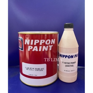 Jual NIPPON PAINT Cat Primer Alumunium dan Besi Galvanis Garvanis 1L Vinilex 120 Active Primer ...