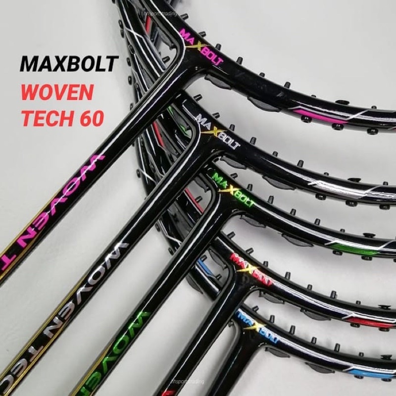 Jual Raket Maxbolt Woven Tech 60 Original 35lbs | Shopee Indonesia