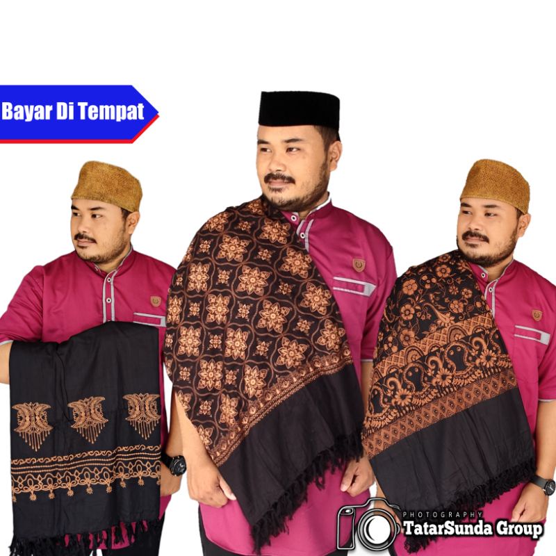 Jual SORBAN HITAM BATIK MOTIF KASMIRI SORBAN RIDA SORBAN KASHMIRI ...