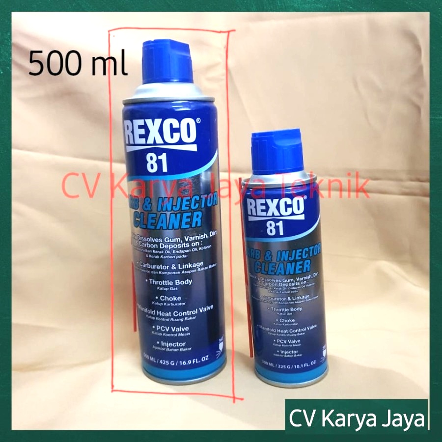 Jual Rexco 81 Carb & Injector Cleaner 500 ml / Pembersih Karburator ...