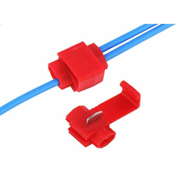 Red Scotch Lock Quick Splice Wire Connector Jumper Kabel Kupas Lipat ...