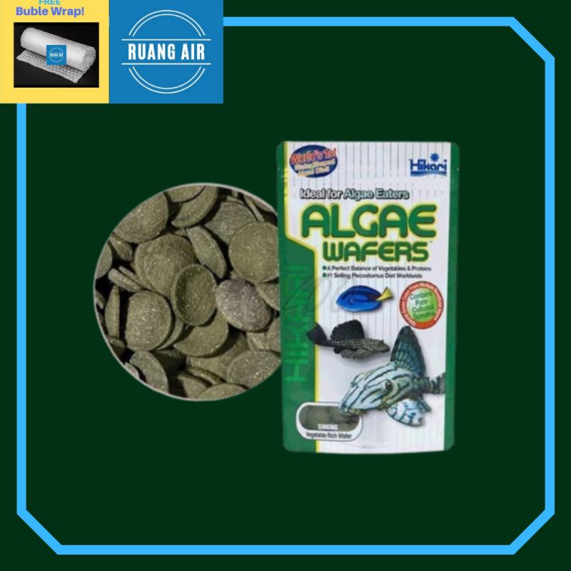 Jual HIKARI ALGAE WAFER 40 GRAM 4P GR 40 G / MAKANAN IKAN PEMAKAN ALGA ...