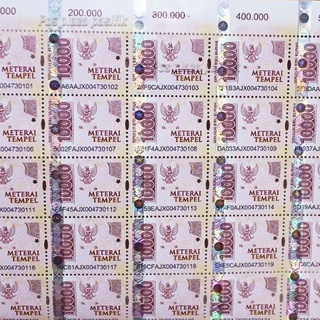 Jual MATERAI 10RB / MATERAI 1000 SATUAN ASLI | Shopee Indonesia