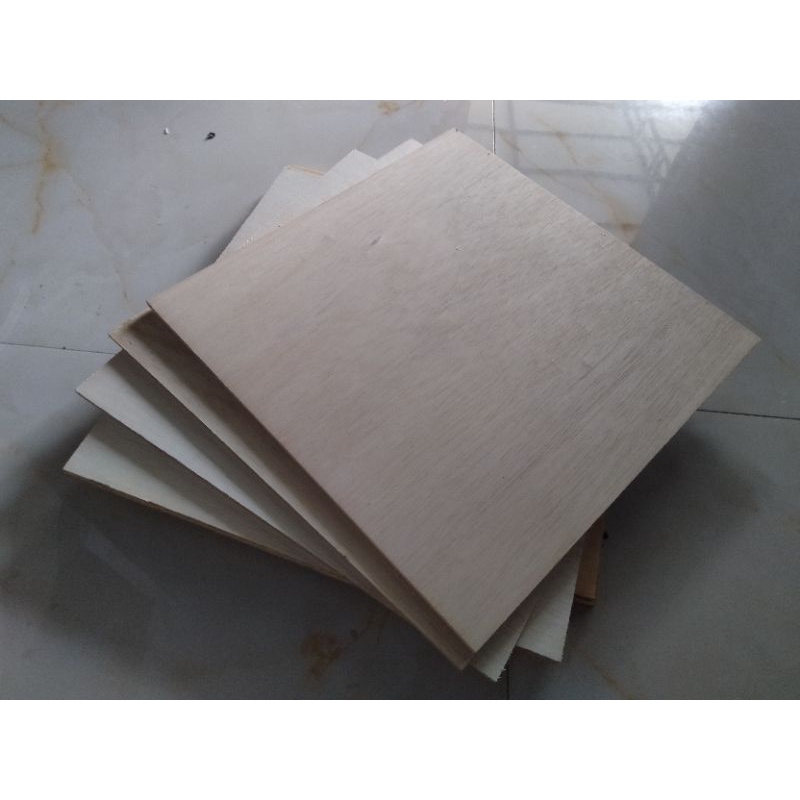 Jual triplek multiplek tebal 3 5 8 mm ukuran 35x35 cm papan kayu tipis ...