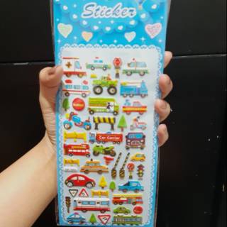 Jual sticker 3d mobil Stickers timbul anak puffy cars sticker timbul ...
