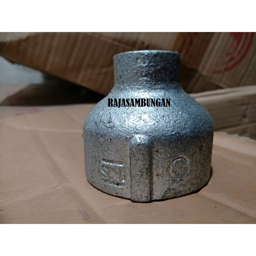 Jual Flok Sok Besi 1 1/2 x 3/4 Inch Sambungan Pipa Reducer Socket Flock ...