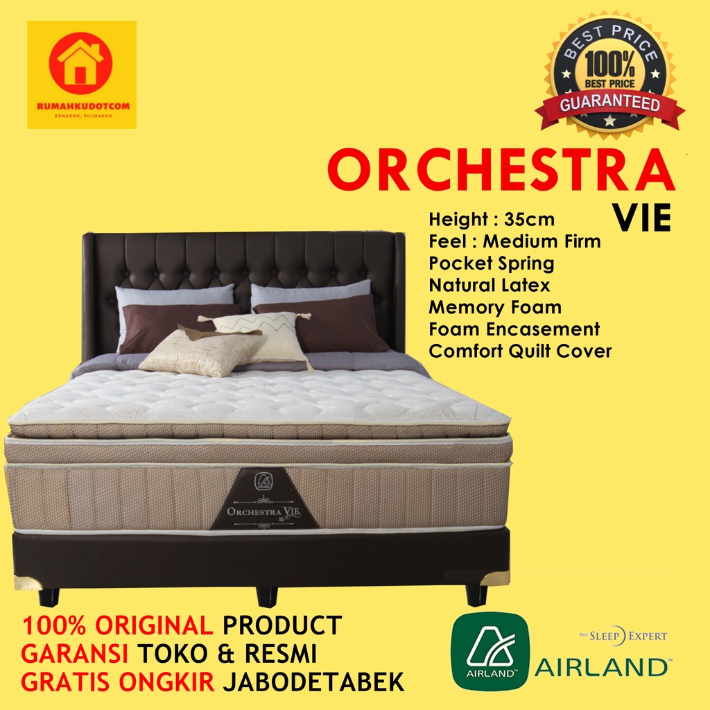 Jual KASUR SPRINGBED AIRLAND - KASUR LATEX ORCHESTRA VIE - AIRLAND ...