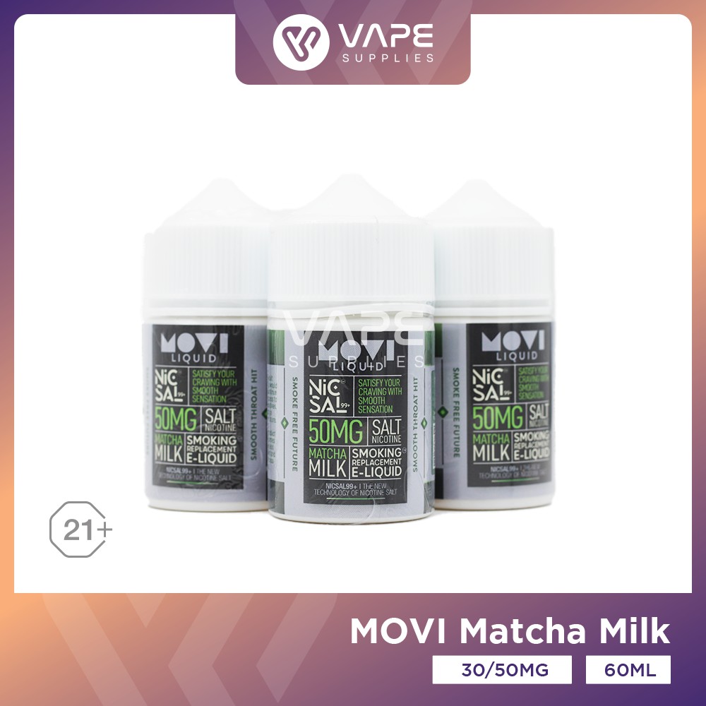 Jual Liquid MOVI Matcha Milk NICSAL99+ Salt Nic 60ML | Shopee Indonesia