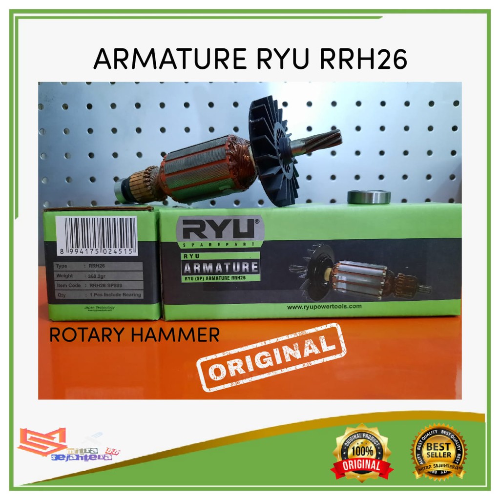 Jual Armature dan Stator rumah angker Rotary Hammer Ryu RRH26 new Original | Shopee Indonesia