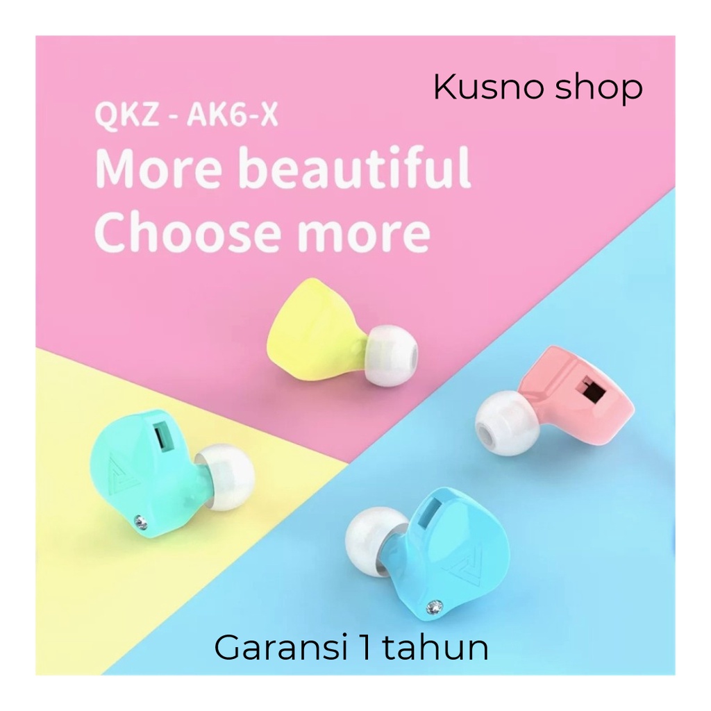 Jual QKZ AK6X AK6 AK6-X X In Ear Earphone IEM Hi Res Headset with Mic ...