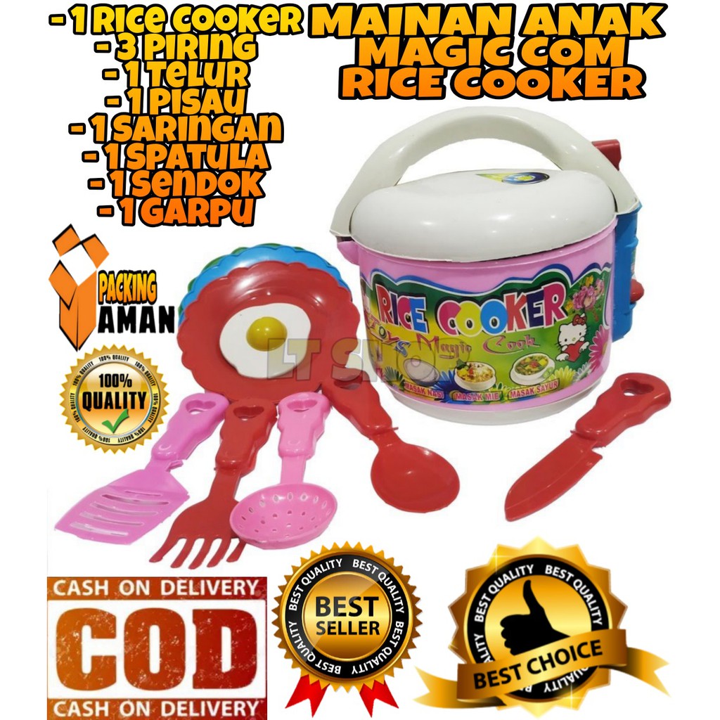 Jual PROMO Mainan Anak Magic Com / Rice Cooker / Cooking Set Alat Masak ...