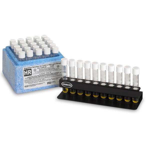 Jual HACH 2125925 COD Digestion Vials, High Range, pk/25 COD Reagent ...