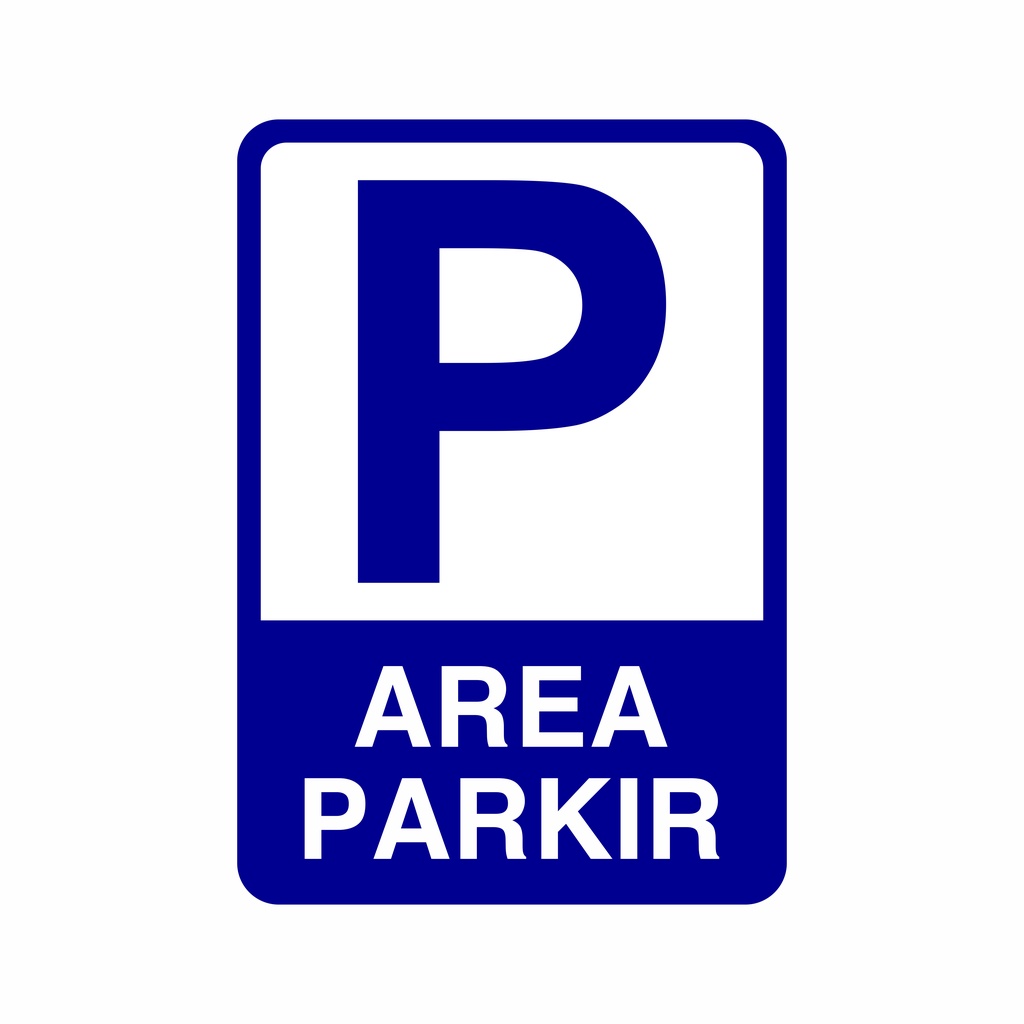 Jual RAMBU AREA PARKIR 35CM X 50CM PLAT ALUMUNIUM | Shopee Indonesia