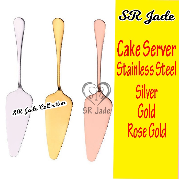 Jual Sendok Kue Cake Server Stainless Sendok Saji Kue Pisau Kue Spatula ...