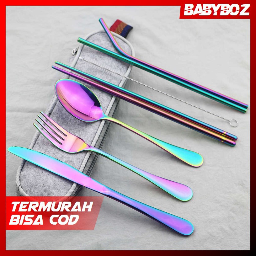 Jual BABYBOZ - Knifezer Set Alat Makan Sendok Garpu Pisau Sumpit ...