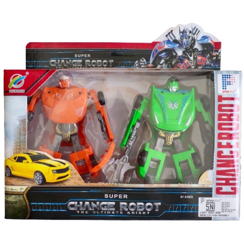 Jual Mainan Anak Robot Robotan Set Mobil Robot | Shopee Indonesia