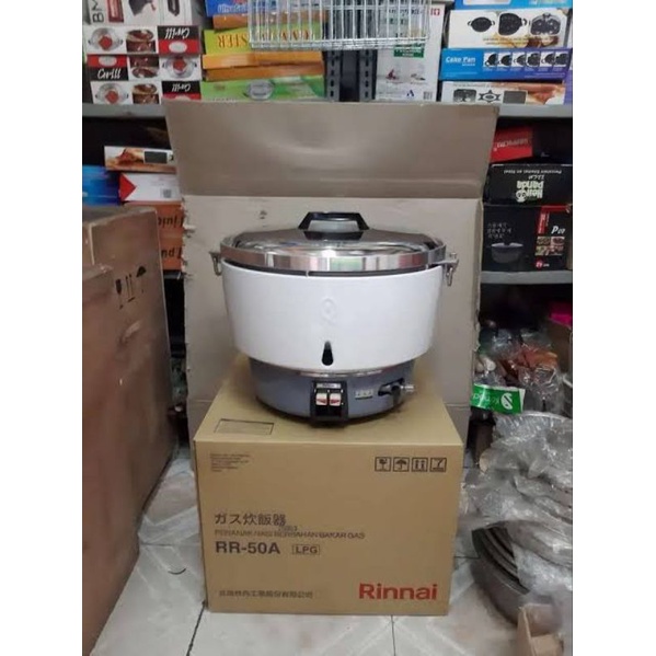 Jual rice cooker gas rinai 10 liter/ pemasak nasi jumbo bukittinggi ...