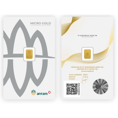 Jual Logam Mulia Microgold ANTAM x Hartadinata Abadi 0.25 gram 0,25 LM ...