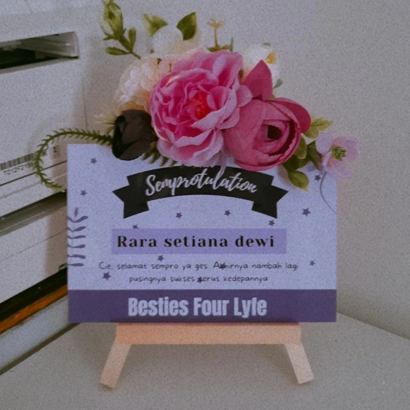 Jual Papan ucapan mini/papan bunga mini Hadiah ultah/wisuda /opening ...