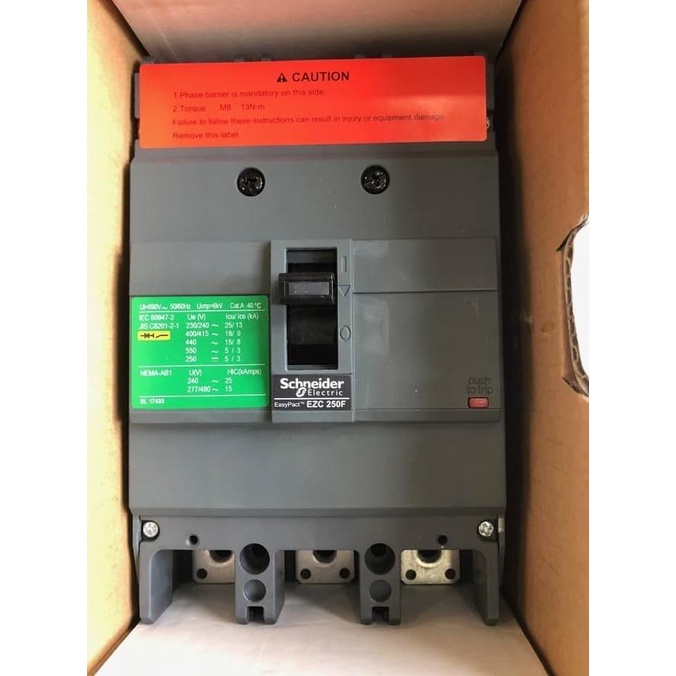 Jual MCCB NFB Breaker EZC250F EZC 250 F 250A 3P Schneider | Shopee Indonesia
