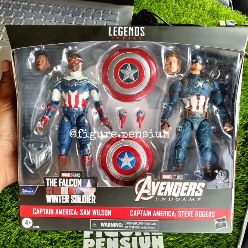 Jual MARVEL LEGENDS DISNEY CAPTAIN AMERICA 2 PACK SAM WILSON STEVE ...