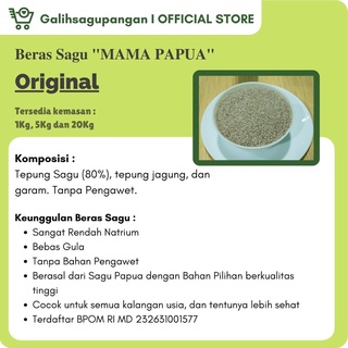 Jual Beras Sagu Mama Papua Original Kemasan 5 Kg | Shopee Indonesia